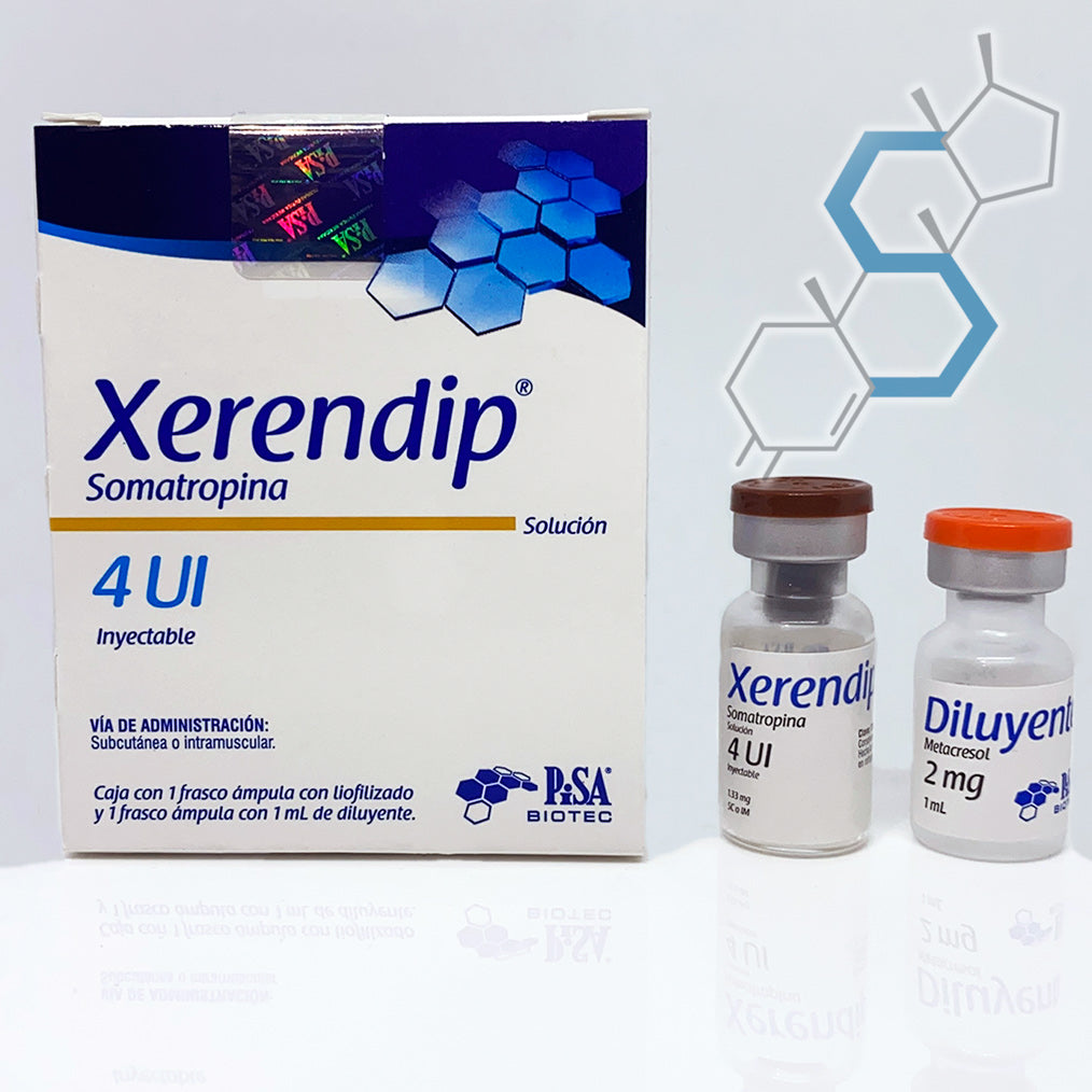 Xerendip | Hormona de crecimiento (Somatropina) 1.33mg (4ui) Hormona de ...
